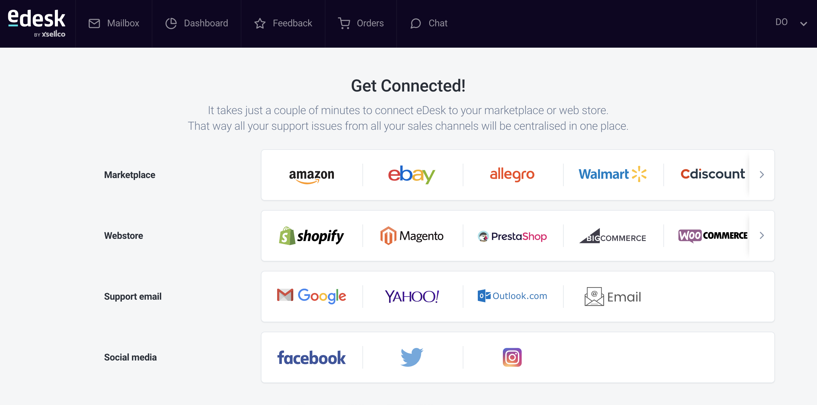 Channels | Linking your channels to eDesk | eDesk Support Knowledge Base